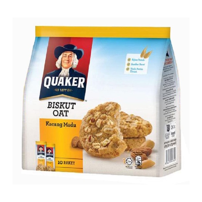 Quaker Oat Cookies with Honey Nuts